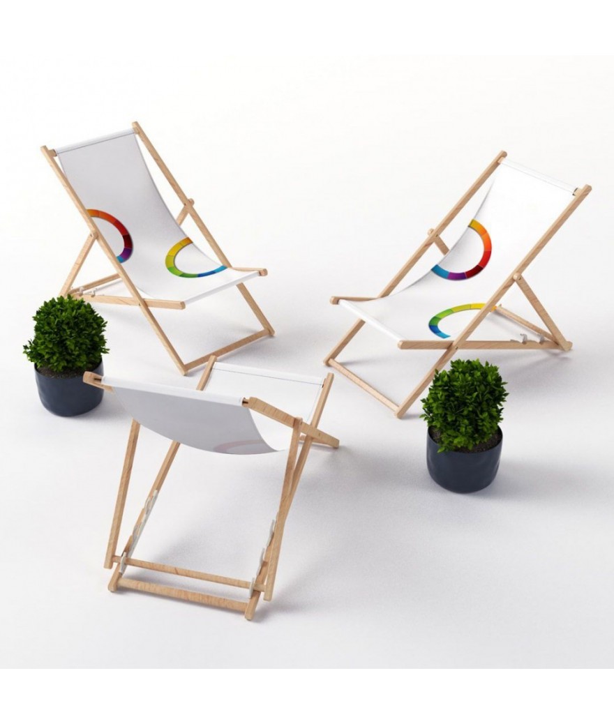 Chaise transat bois de hêtre massif - Made in Europe