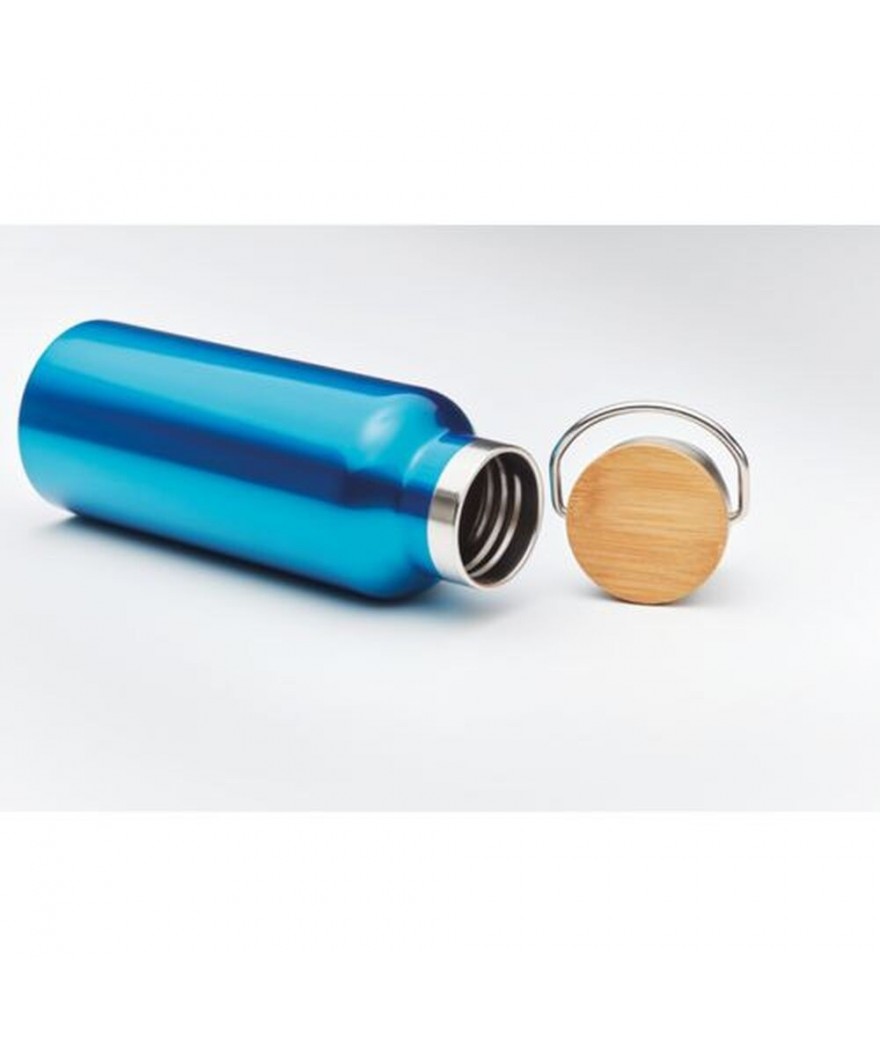 Gourde acier inoxydable et bambou 500 ml