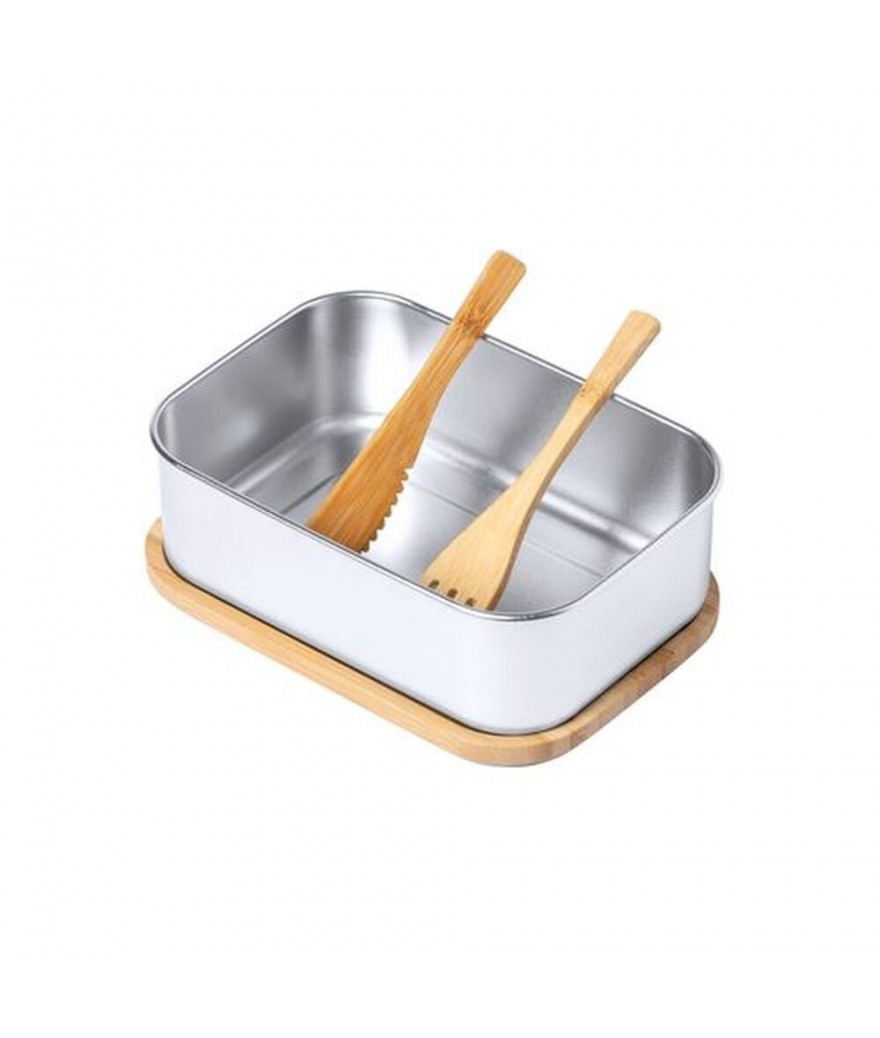 Lunch box acier & bambou 600 ml